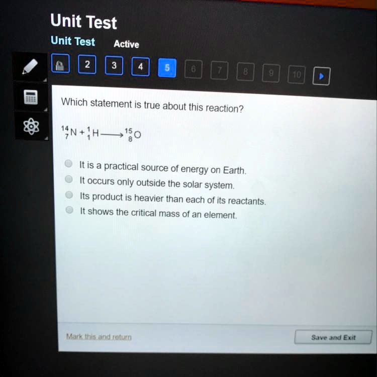 Unit Test Unit Test Active 2 3 4 5 6 7 8 9 10 Which statement is true ...