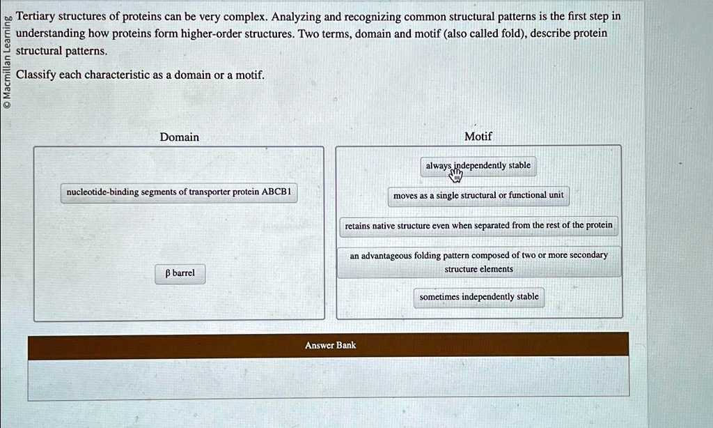 Tertiary structures of proteins can be very complex. Analyzing and recognizing common structural ...