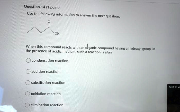 SOLVED: Question 14 (1 point) Use the following information to answer ... SOLVED: Question 14 (1 point) Use the following information to answer ...