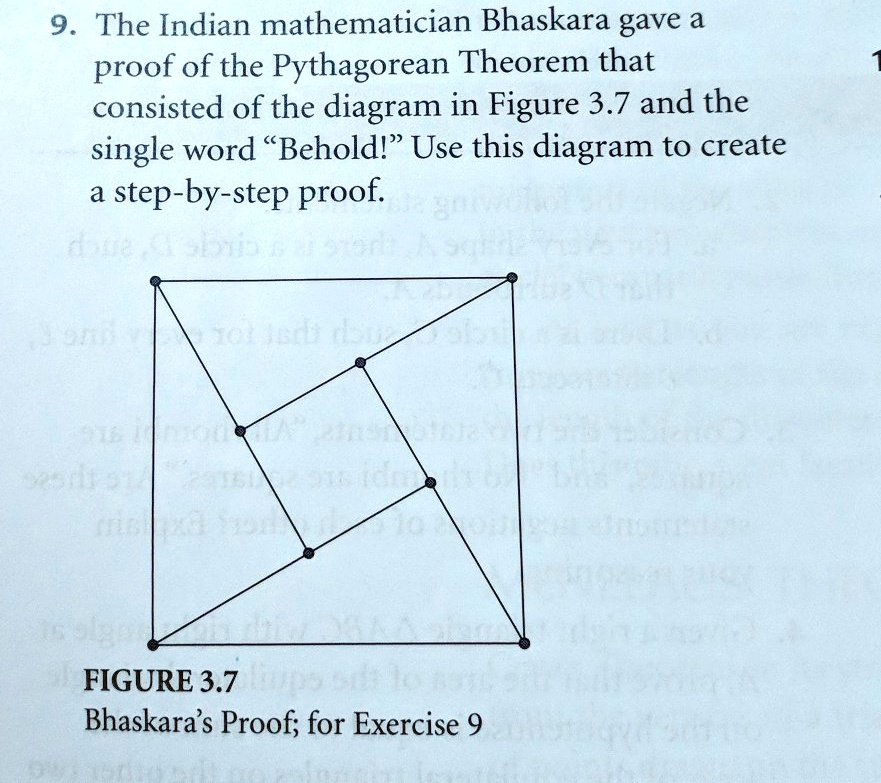 SOLVED:9 The Indian mathematician Bhaskara gave a proof of the ...