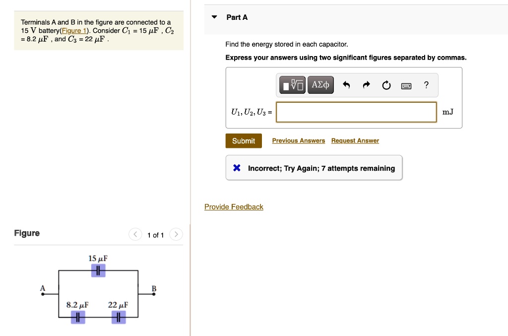 SOLVED: i really don't know how to do. I need in mJ please Part A ...