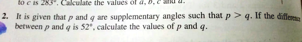 SOLVED: t0 € IS 285" Calculate the values Of 4, 0, € allu . 2. It is ...