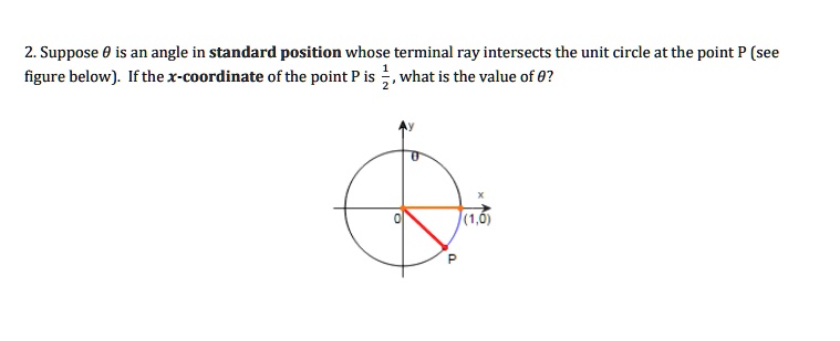 2 suppose 0 is an angle in standard position whose terminal ray ...