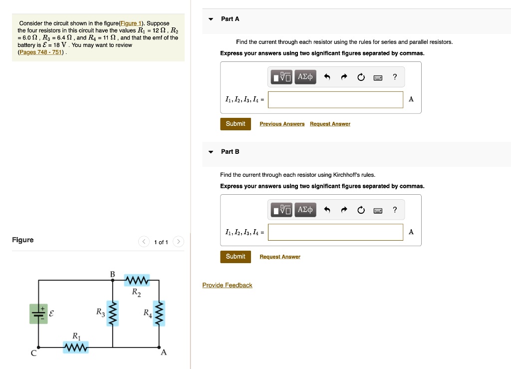 SOLVED: Consider the circuit shown in the figure (Figure 1). Suppose the four resistors in this ...