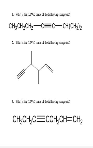SOLVED: What is the IUPAC name of the following compound? CH3-CH=CH-CH2-CH(CH3)2 What is the ...