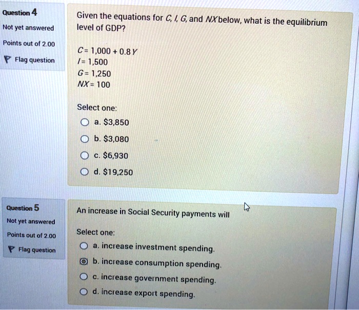 VIDEO solution: Given the equations for C, I, G, and NX below, what is ...