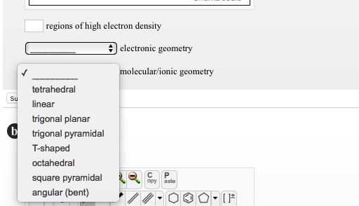 SOLVED: Regions of high electron density Electronic geometry Molecular ...