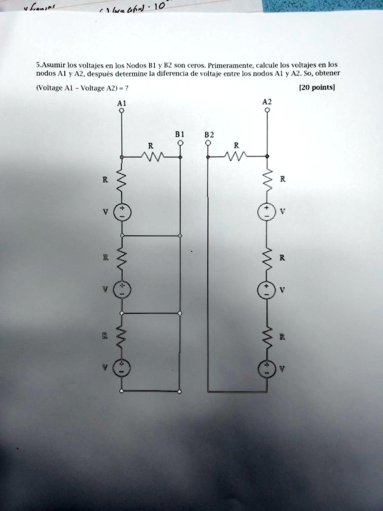 VIDEO solution: Assume voltages in nodes B1 and B2 are 0. Calculate ...