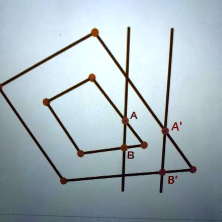"PLEASE HELP HURRY!! The image below shows two dilated figures with ...