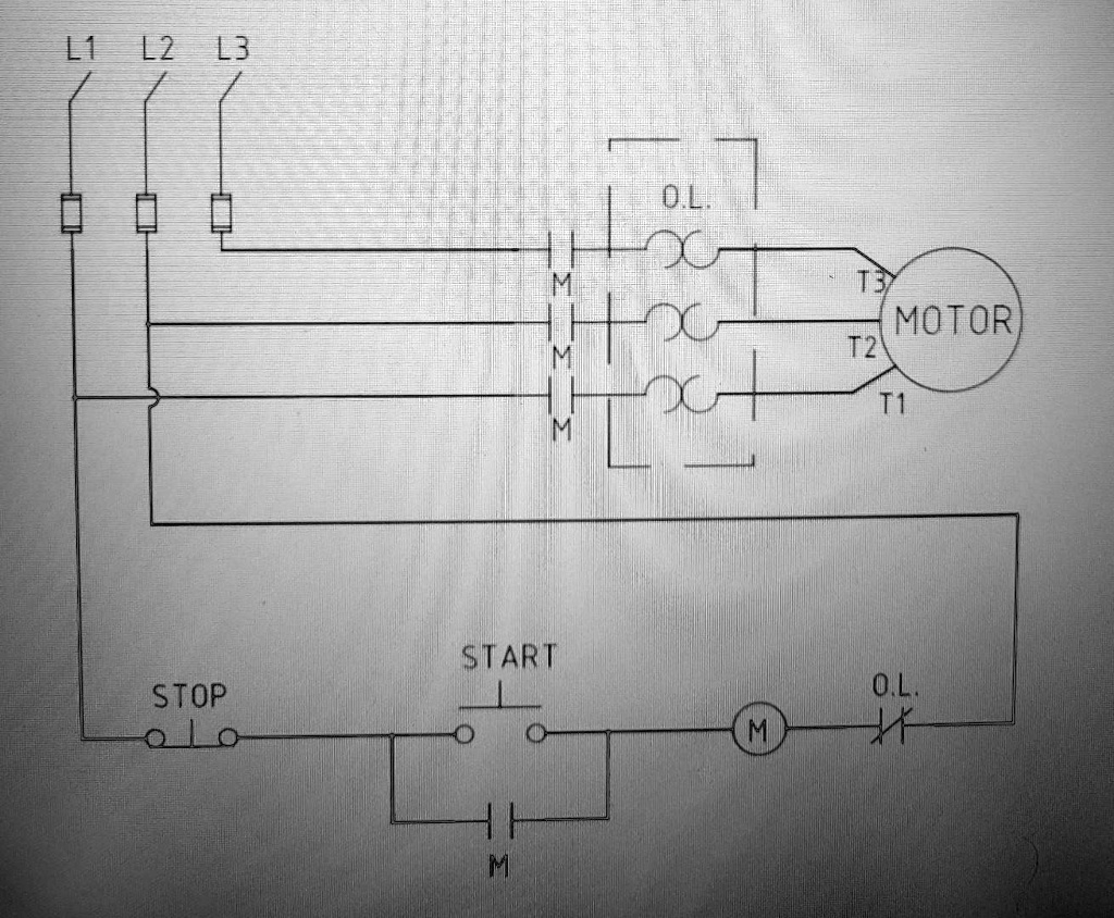 Connect a single-station push-button control circuit to control a three ...