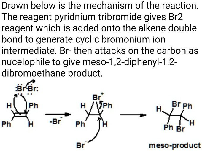 drawn below is the mechanism of the reaction the reagent pyridnium ...
