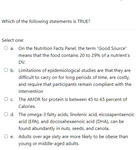 Texts which of the following statements is true select one a...