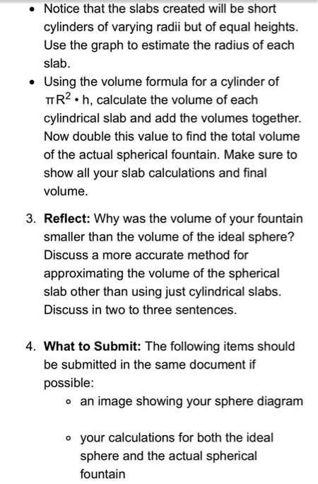 SOLVED: Notice that the slabs created will be short cylinders of ...