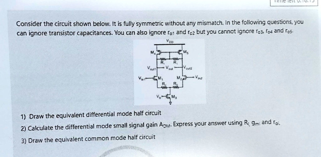 Consider the circuit shown below. It is fully symmetric without any ...