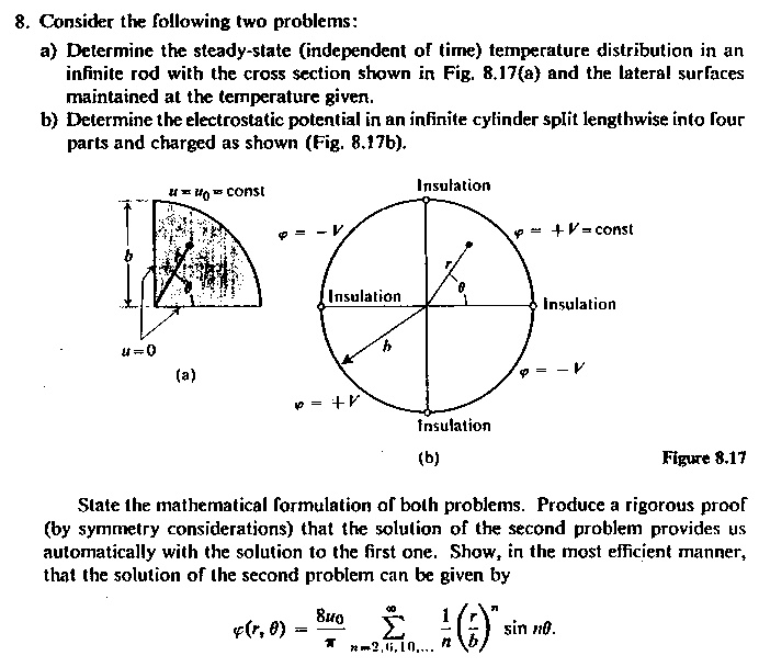 SOLVED: 8. Consider the following two problems: a) Determine the steady-state (independent of ...