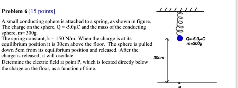 [GET ANSWER] problem 6 15 points a small conducting sphere is attached ...