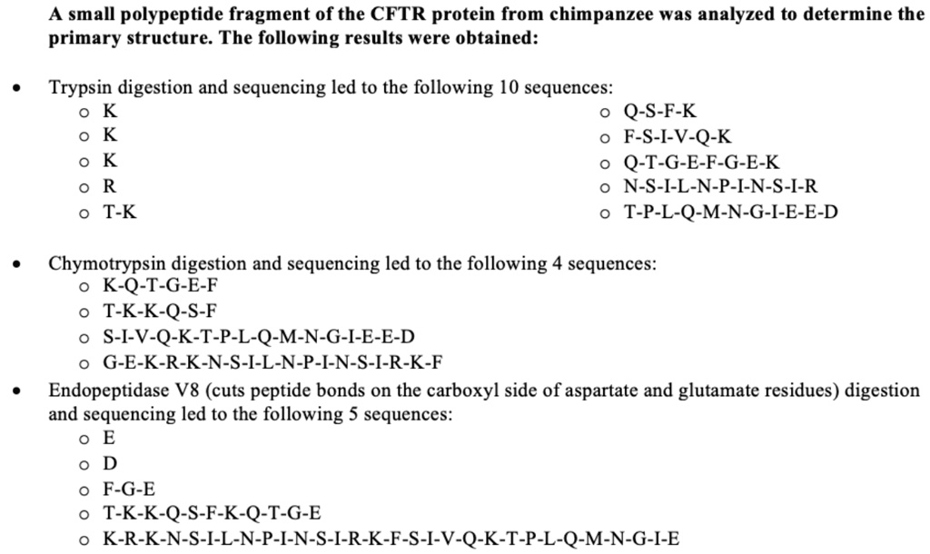 A small polypeptide fragment of the cftr protein from...