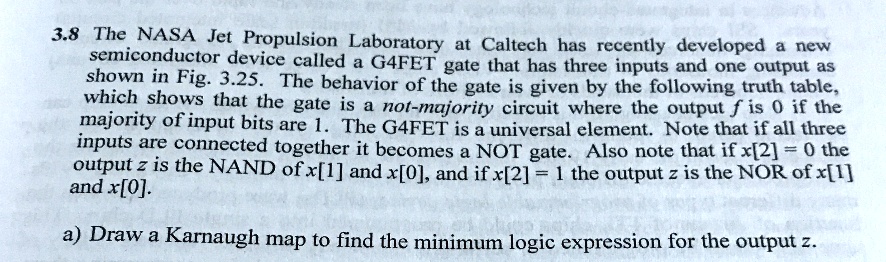 Solved And X 0 A Draw A Karnaugh Map To Find The Minimum Logic Expression For The Output Z 9383