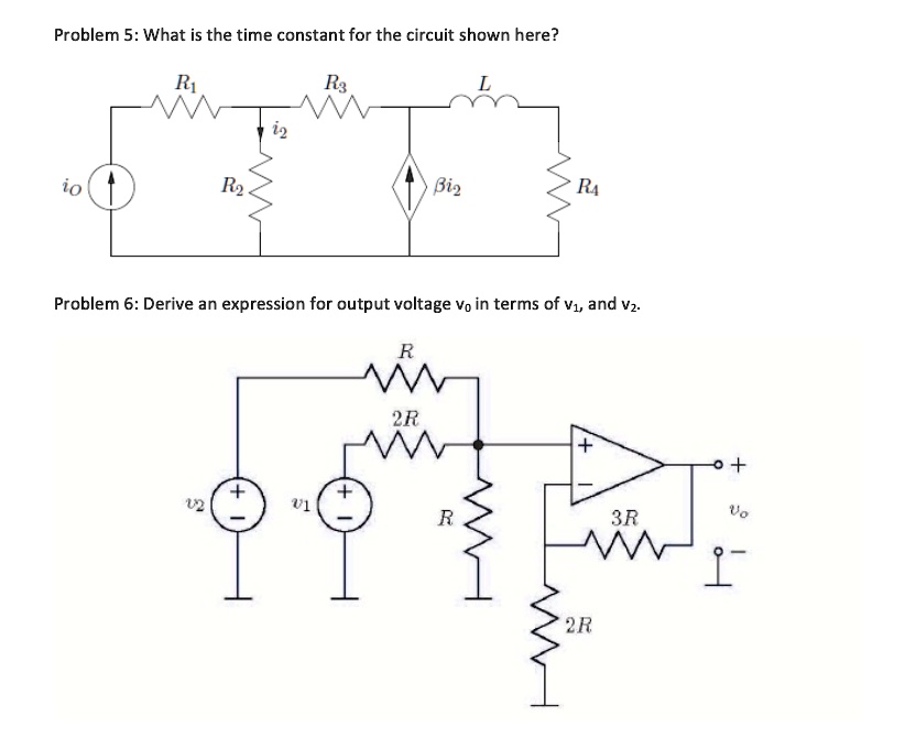 Video Solution Problem 5 What Is The Time Constant For The Circuit Shown Here Problem 6
