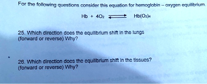 SOLVED: For the following questions, consider this equation for ... SOLVED: For the following questions, consider this equation for ...