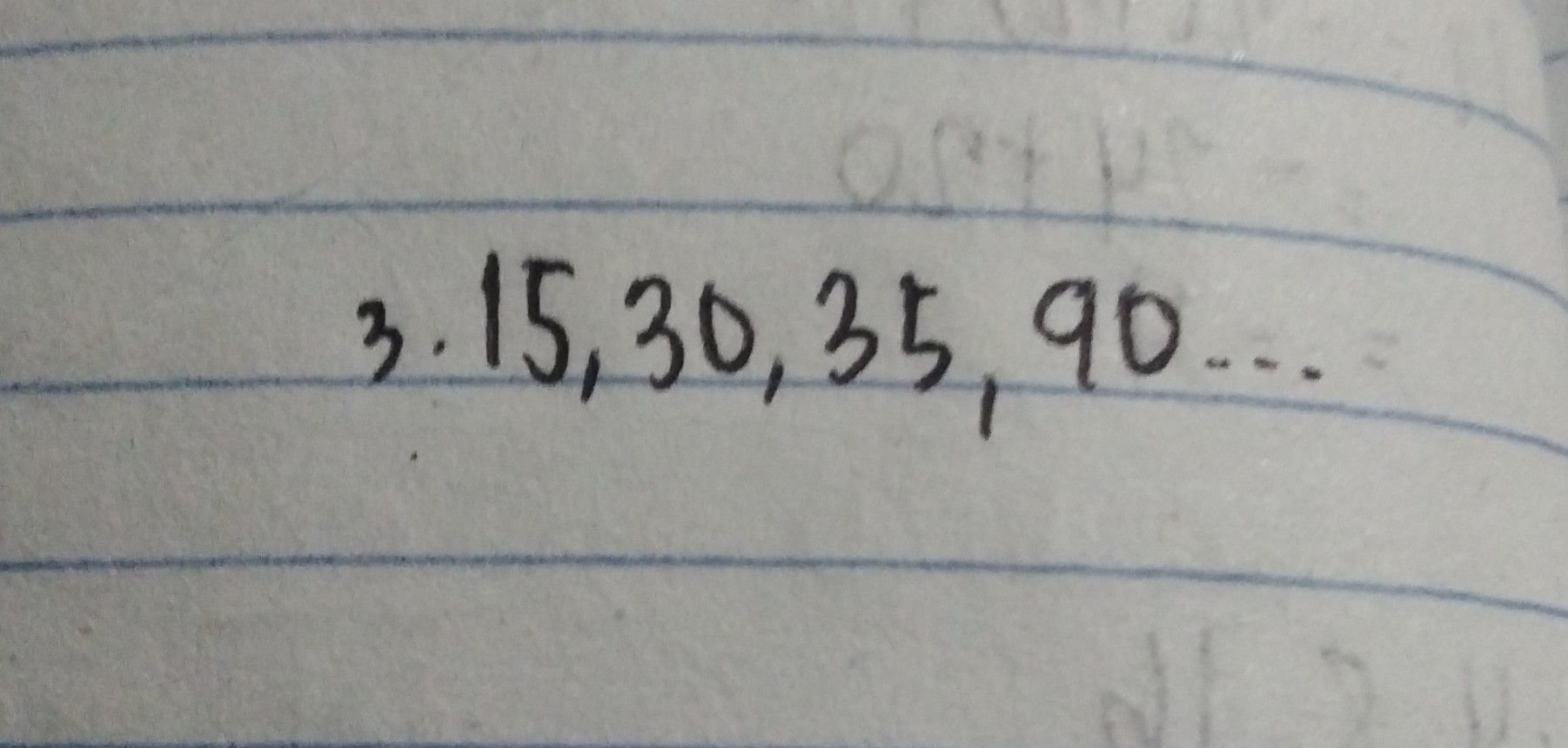 SOLVED: 3.15,30,35,90