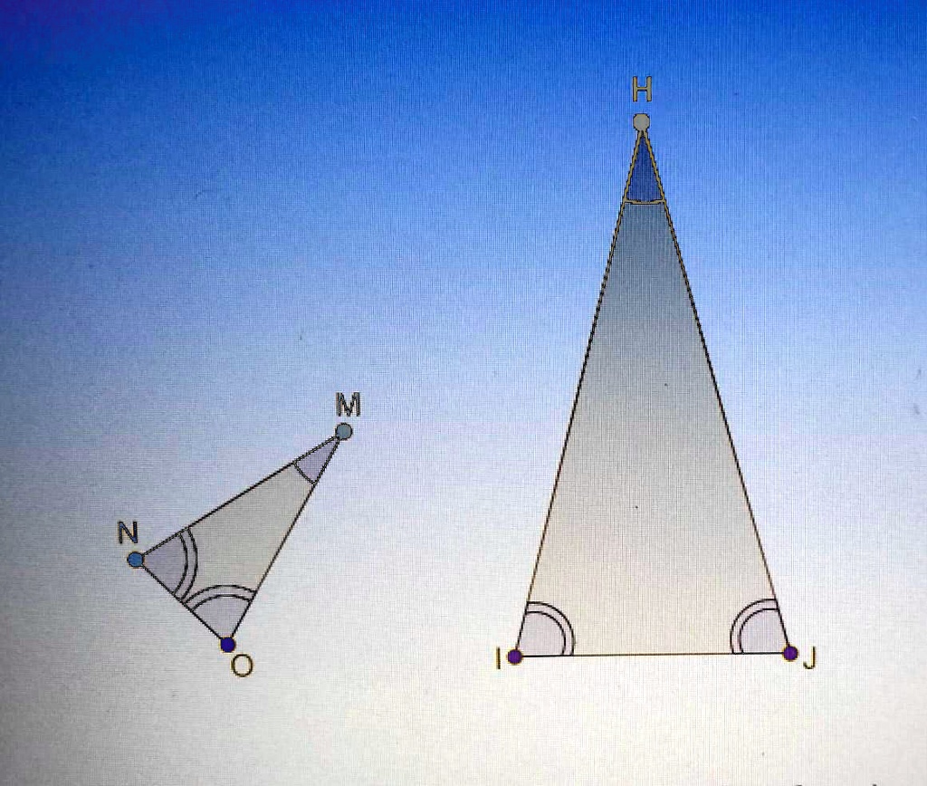 SOLVED: 'Are the following triangles similar by the angle-angle ...
