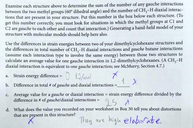 Examine each structure above to determine the sum of the...