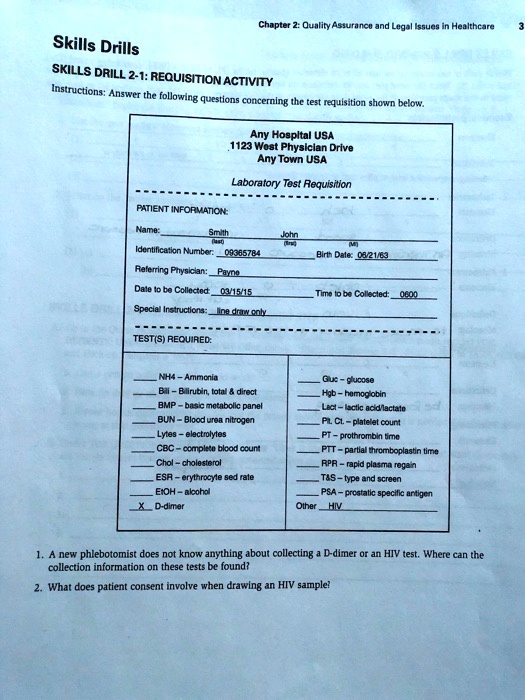 SOLVED: A new phlebotomist does not know anything about collecting a D ...