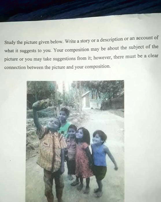 SOLVED: Picture Composition - Children Taking Selfie with a Slipper ...