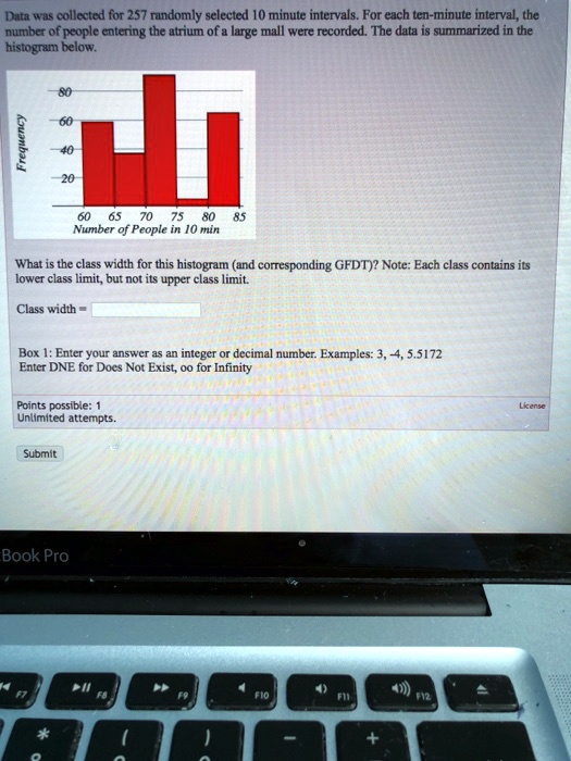 SOLVED: Data collected for 257 rndomly selected 10 minute intervals. For each ten-minute ...
