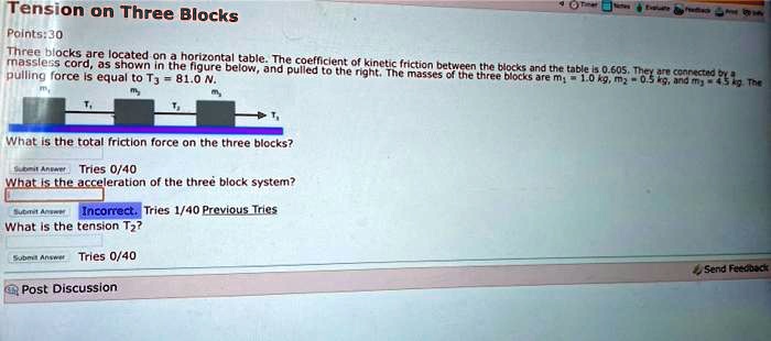 tension on three blocks points30 three blocks are located on a ...