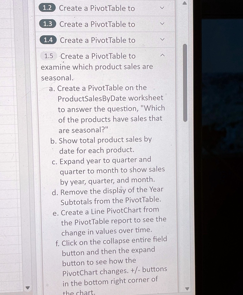 SOLVED: Create a PivotTable to Create a PivotTable to Create a ... SOLVED: Create a PivotTable to Create a PivotTable to Create a ...