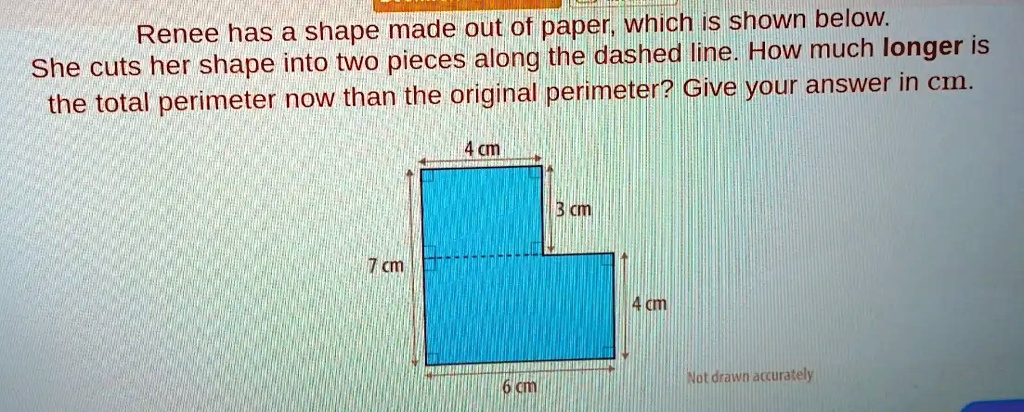Renee has a shape made out of paper, which is shown below. She cuts her ...