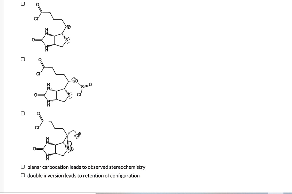 SOLVED:planar carbocation leads to observed stereochemistry double ...