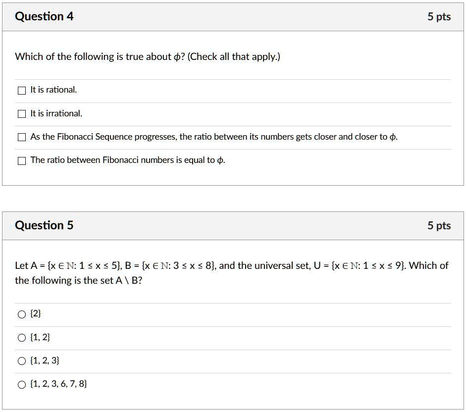 SOLVED: Question 4 5 pts Which of the following is true about ? (Check ... SOLVED: Question 4 5 pts Which of the following is true about ? (Check ...