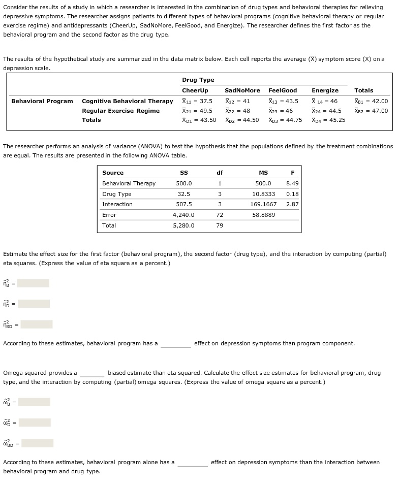 SOLVED: Consider the results of a study in which researchers are ...