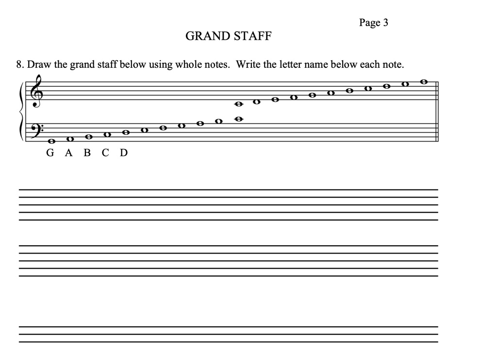 draw a grand staff ascending draw 10 times attachment example down ...