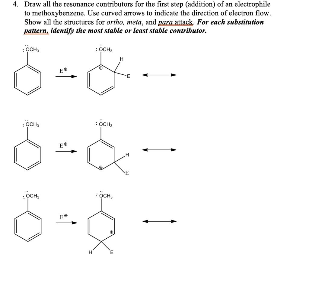 SOLVED: Draw all the resonance contributors for the first step ...