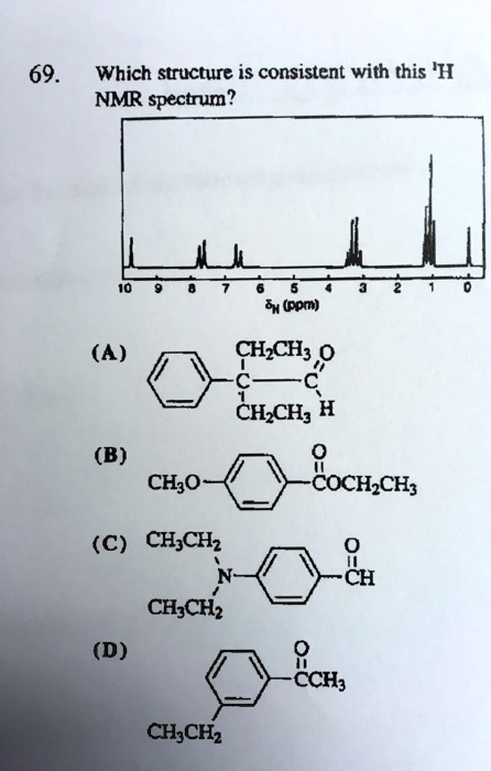 Which structure is consistent with this 'H NMR spectrum? (wdd) Hg ...