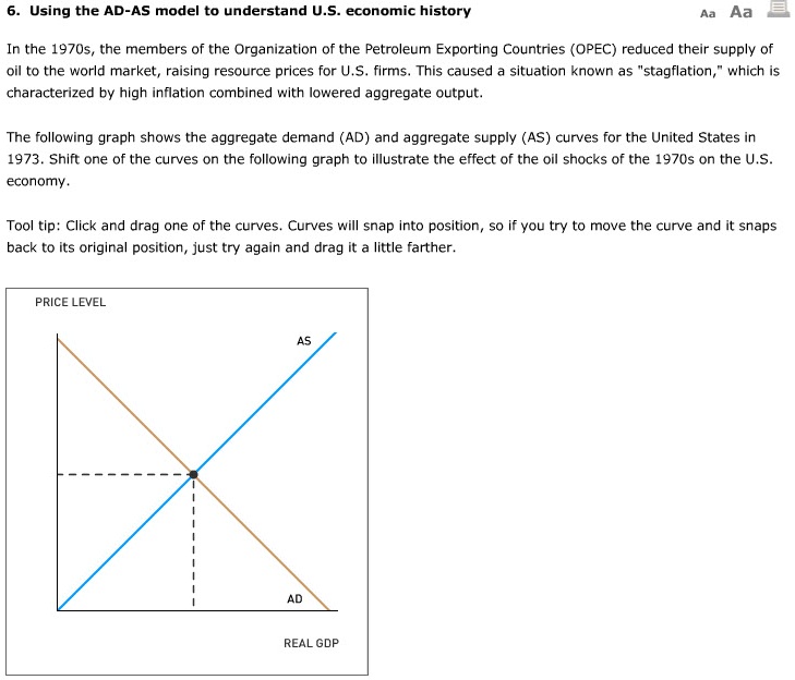 6. Using the AD-AS model to understand U.S. economic history In the ...