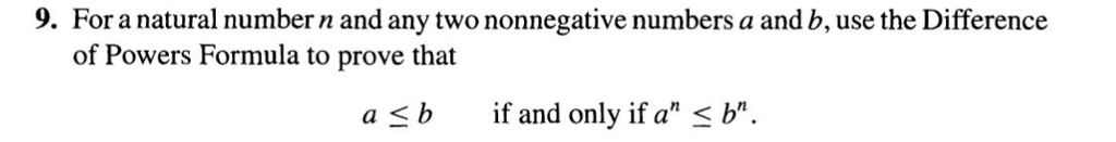 9. For a natural number n and any two nonnegative numbers a...