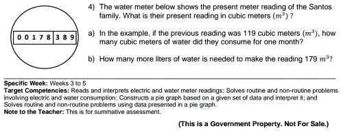 SOLVED: The water meter below shows the present meter reading af the ...