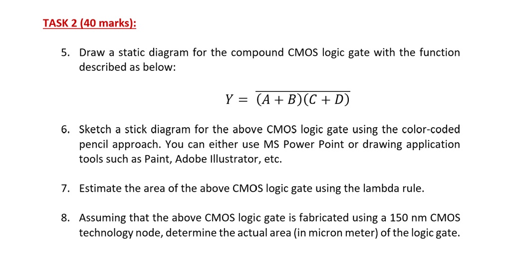 SOLVED: Texts: TASK 2 (40 marks): 5. Draw a static diagram for the ...