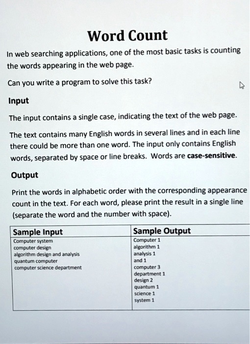 c the inputs and outputs must be same as sampleshould meet requirements ...