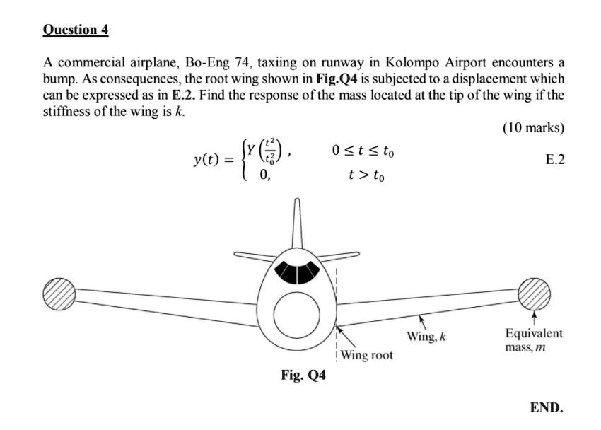 SOLVED: A commercial airplane, Boeing 747, taxiing on the runway at ...