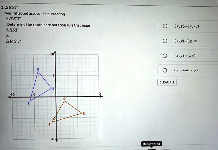 VIDEO solution: ARST was reflected across a line, creating AR' ST ...