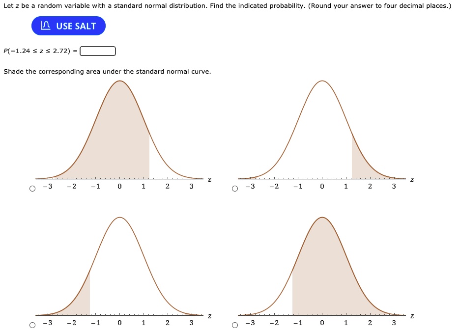 Solved Let Random Variable With Standard Normal Distribution Find The
