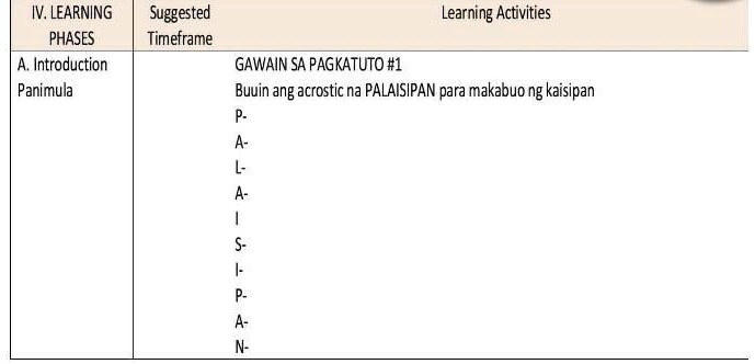 Please po pa sagotbuuin ang acrostic na palaisipan para...