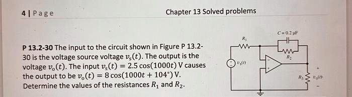Solved Chapter 13 Solved Problems Page 4 P 132 30 The Input To The 4864