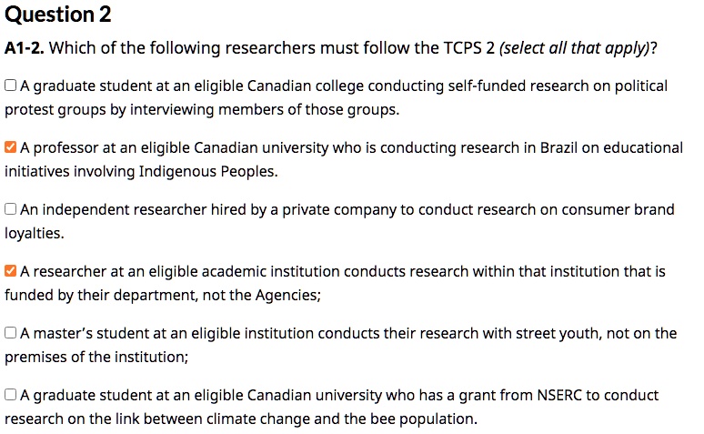 SOLVED: Question 2 A1-2. Which of the following researchers must follow ... SOLVED: Question 2 A1-2. Which of the following researchers must follow ...